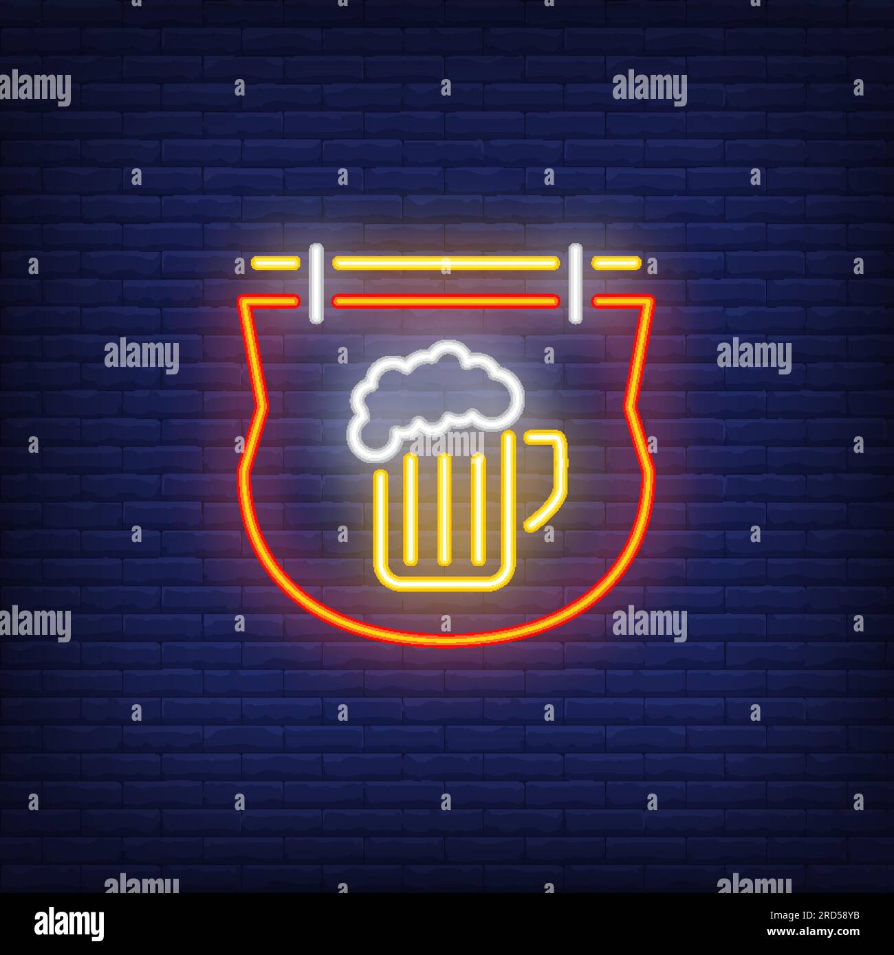 Pub signboard neon sign Stock Vector Image & Art - Alamy