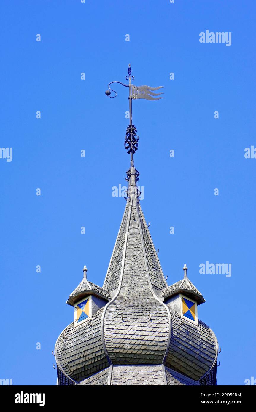 Spire with weather vane, Doorwerth Castle, Doorwerth, Renkum ...