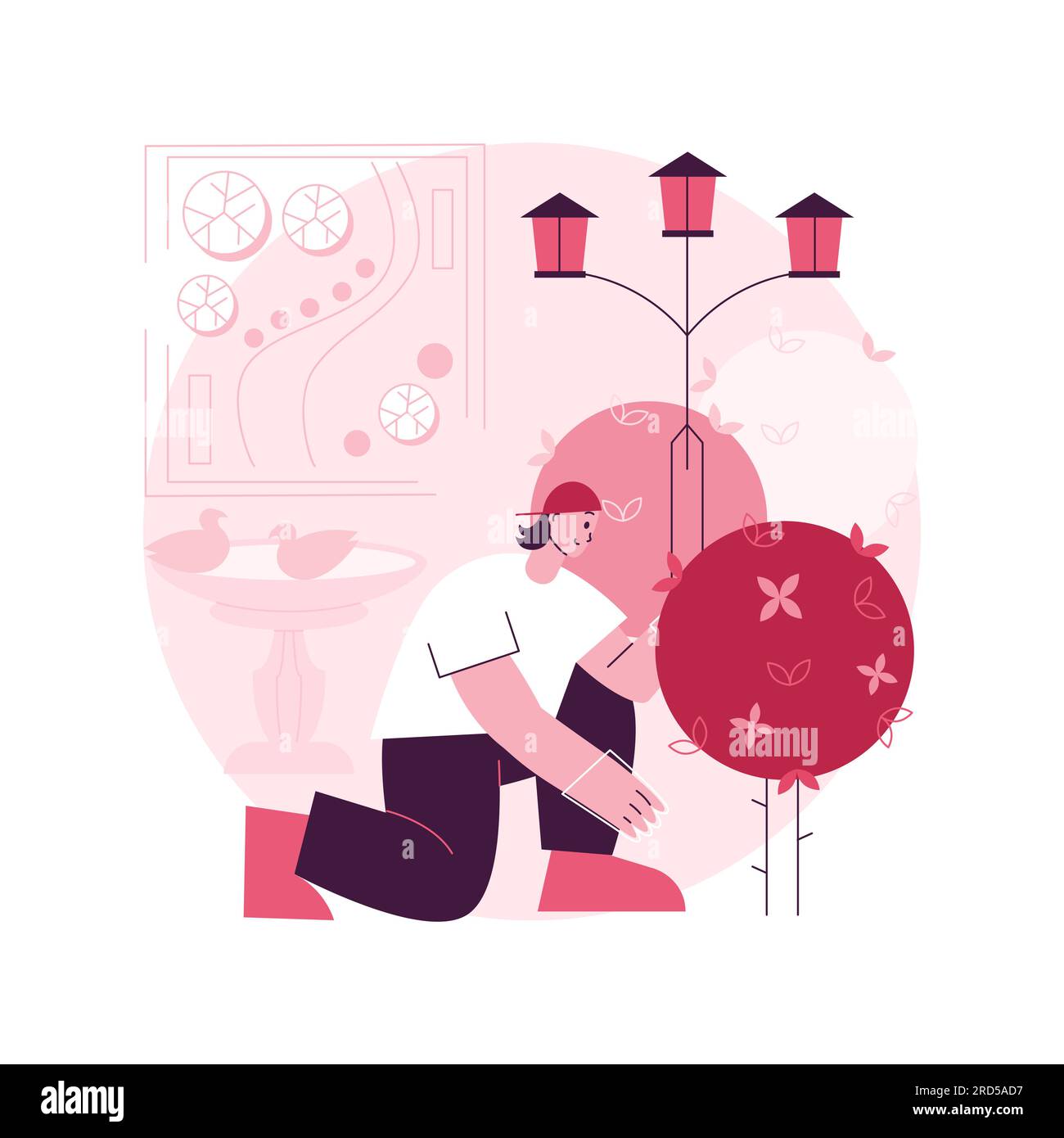 Landscape design abstract concept vector illustration. Landscape ...