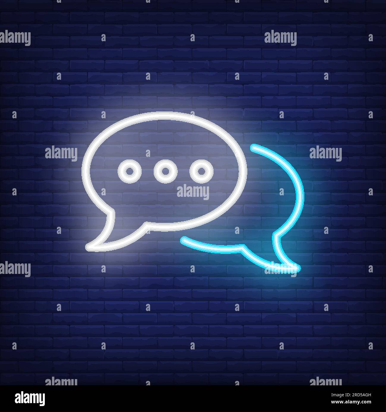 Communication neon sign Stock Vector Image & Art - Alamy