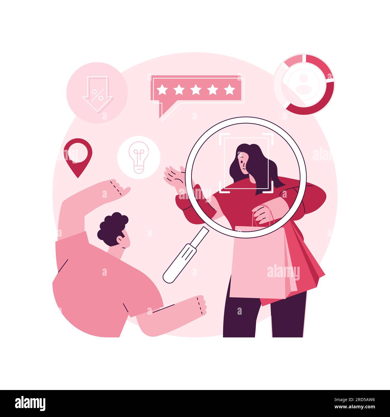 Consumer Behaviour Red Stock Vector Images Alamy