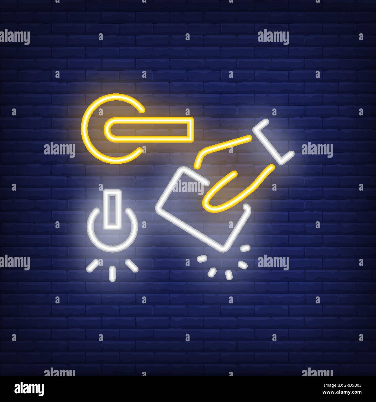 Security card neon sign Stock Vector Image & Art - Alamy