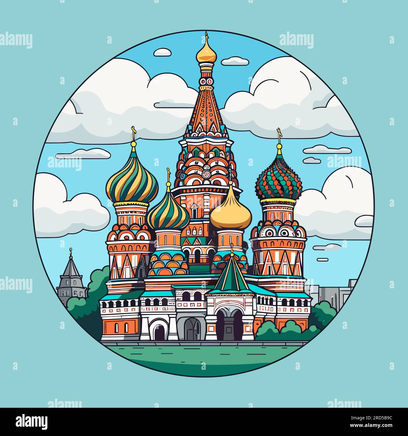Saint basils cathedral drawing clipart hi-res stock photography and ...