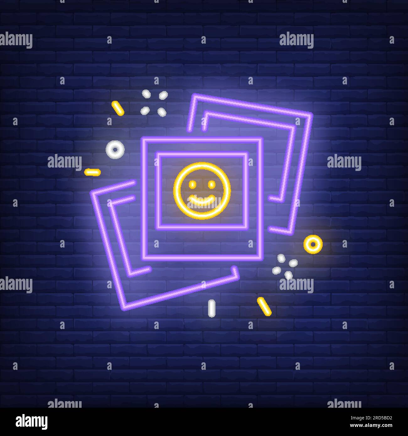 Party photo frames neon sign Stock Vector Image & Art - Alamy