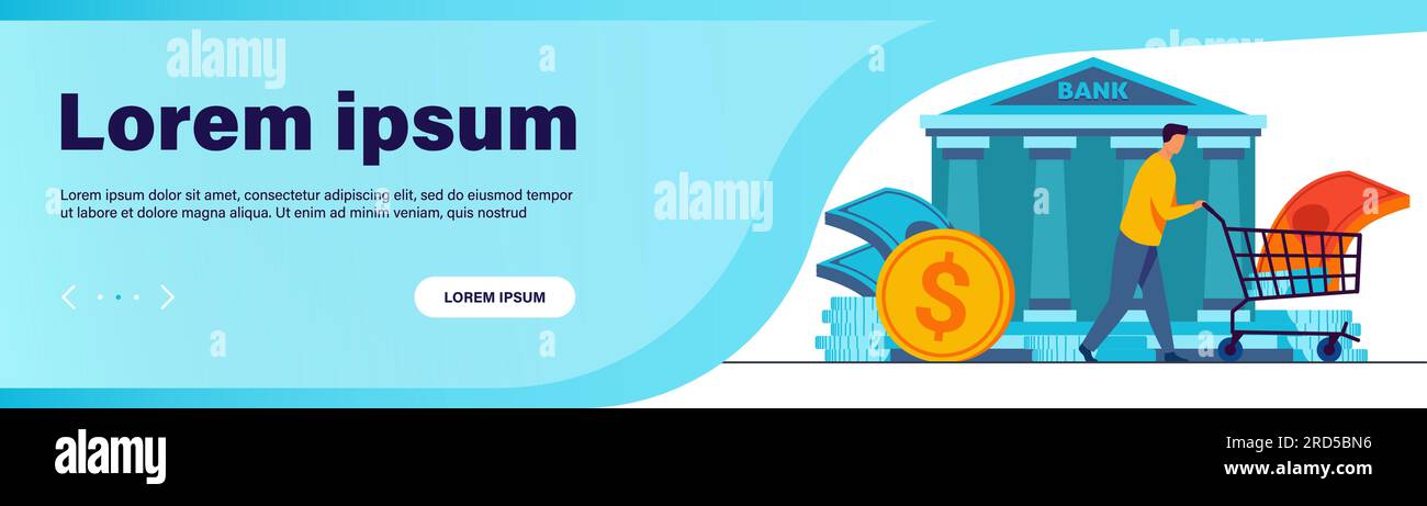 Bank customer getting loan Stock Vector Image & Art - Alamy