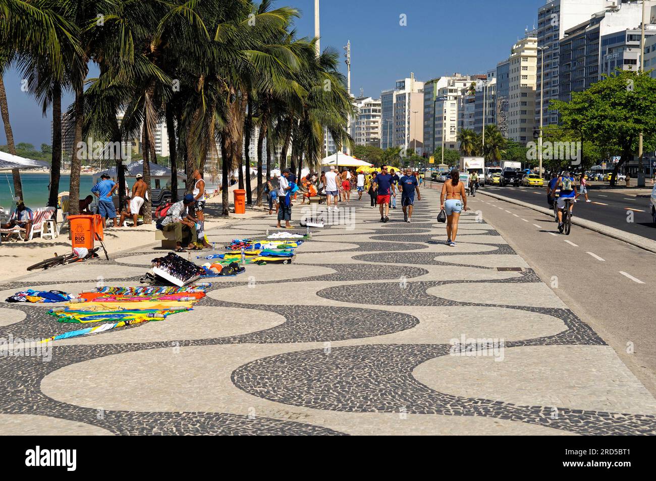 Beach Promenade, Copacabana, Rio de Janeiro, Brazil Stock Photo - Alamy