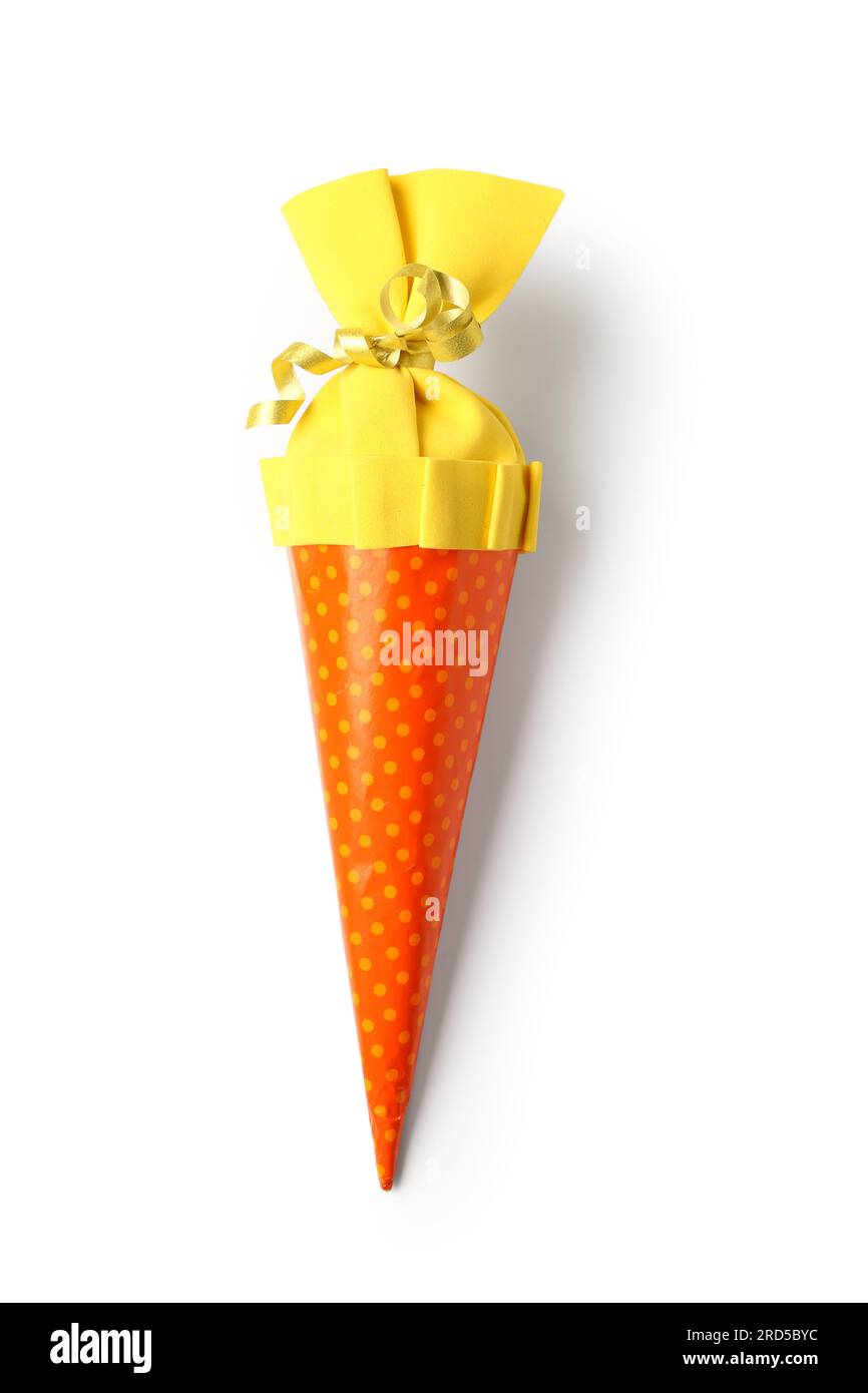 First day at school with school cone Cut Out Stock Images & Pictures ...