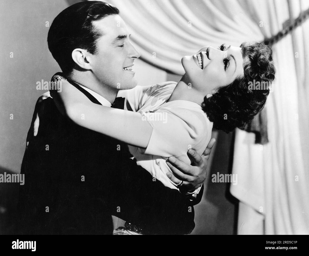 Ray Milland, Claudette Colbert, on-set of the Film, "Skylark ...