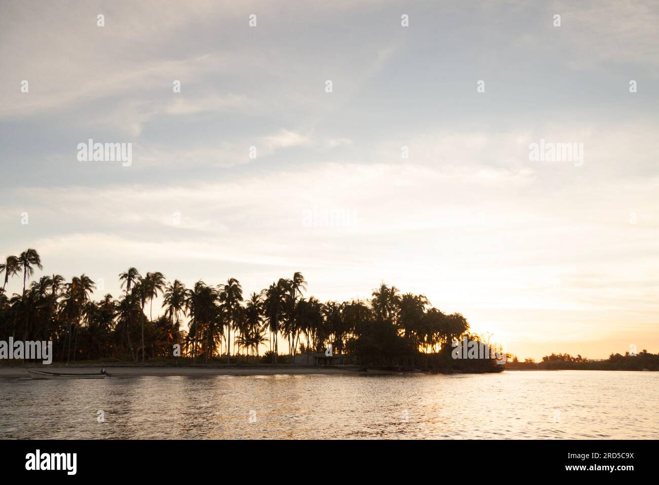 Wonderful view of a sunset at the sea in Paradise Beach Paraíso,Tabasco ...