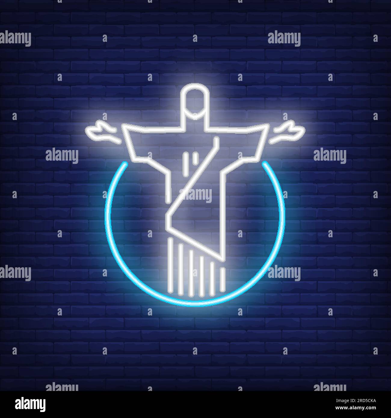Christ the reedemer neon sign Stock Vector Image & Art - Alamy