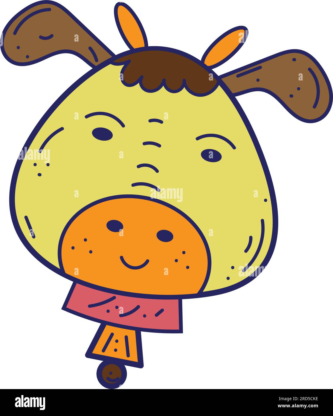 Funny cartoon cow character hi-res stock photography and images - Alamy