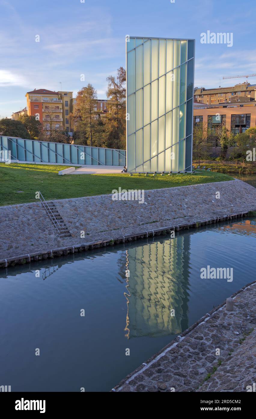 Monument Memory and Light by the canal in Padua Italy Stock Photo - Alamy