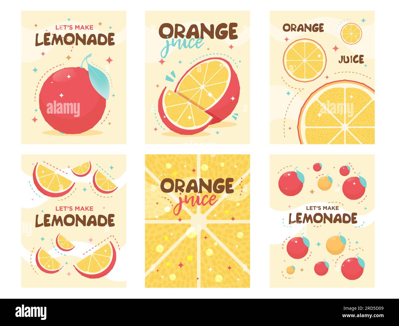 Fresh orange lemonade posters design Stock Vector Image & Art - Alamy