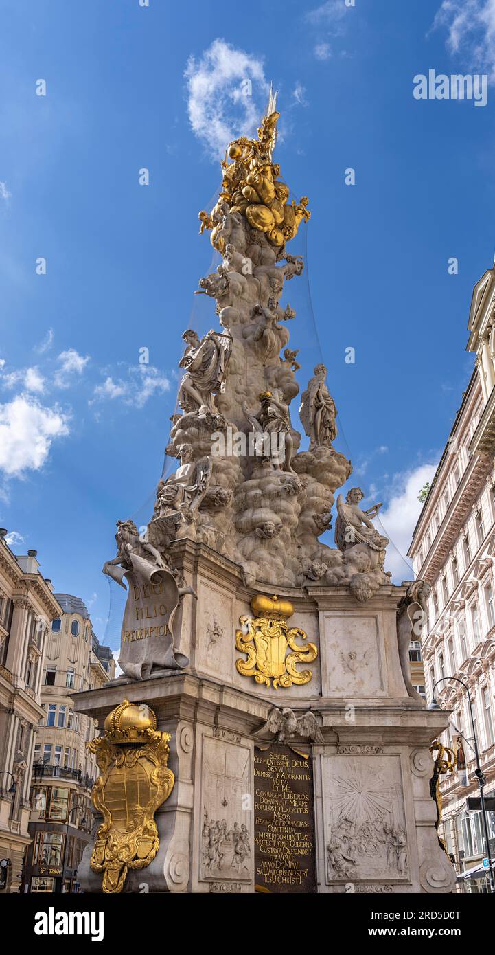 Vienna Plague Column, Trinity Column, Vienna Austria Stock Photo - Alamy