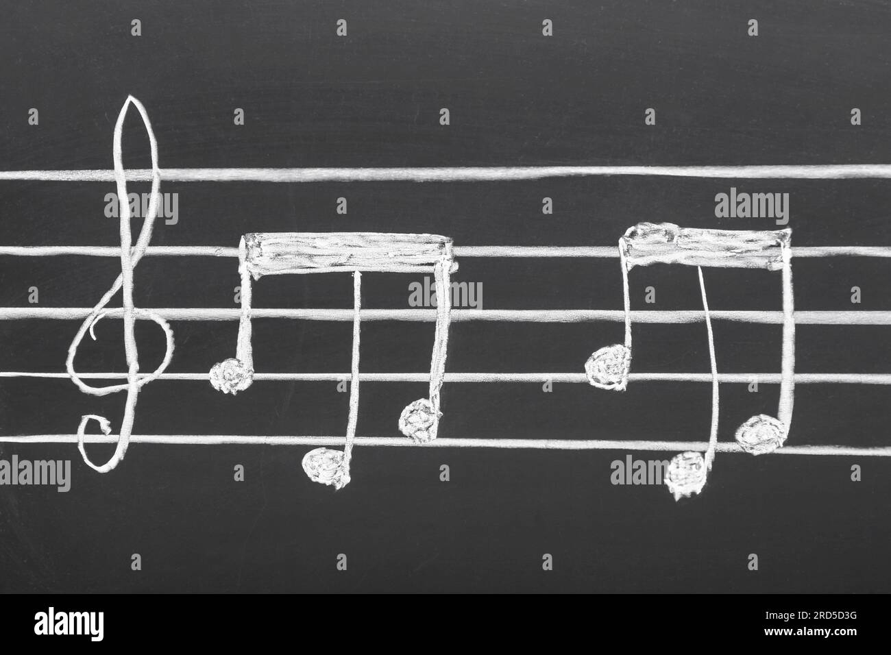 Different music notes on black background Stock Photo - Alamy