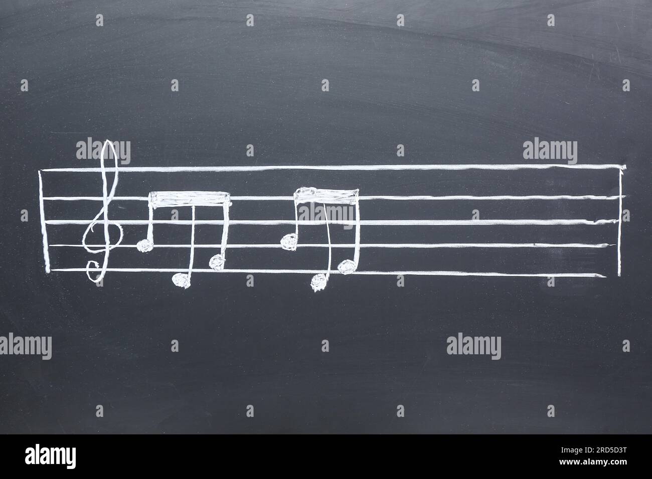 Different music notes on black background Stock Photo - Alamy