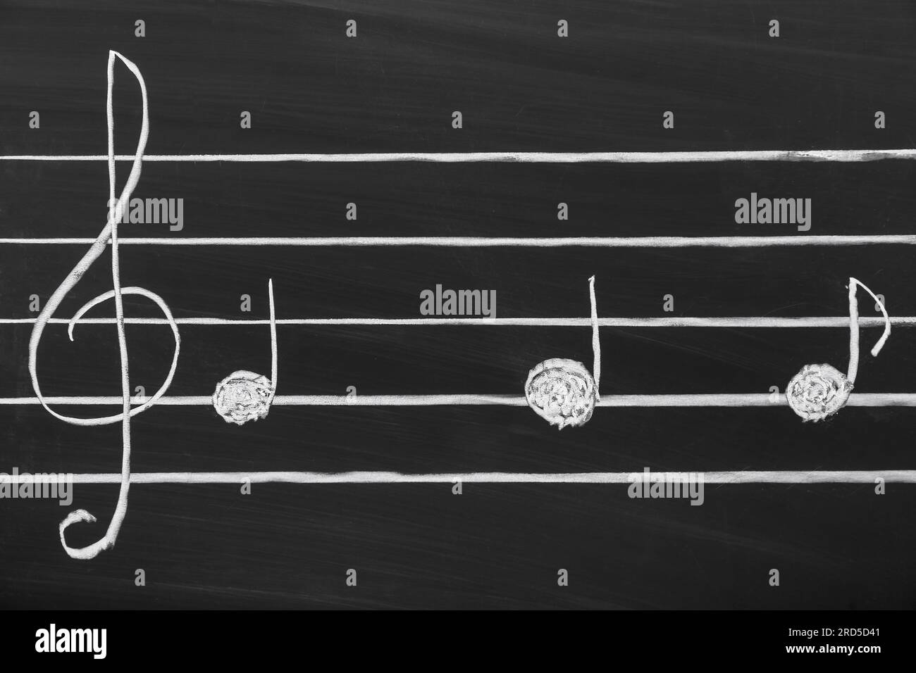 Different music notes on black background Stock Photo - Alamy