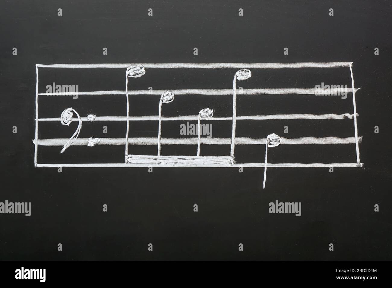 Different music notes on black background Stock Photo - Alamy