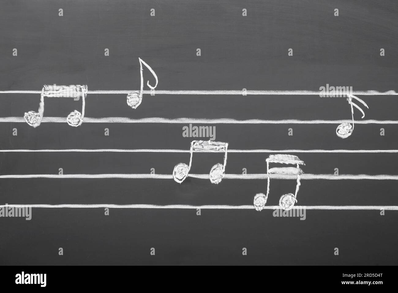 Different music notes on black background Stock Photo - Alamy