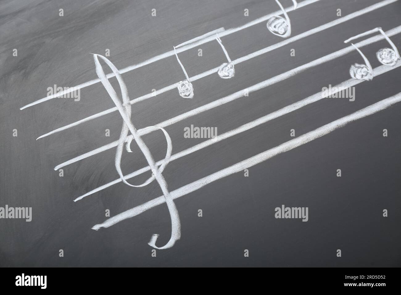 Different music notes on black background Stock Photo - Alamy