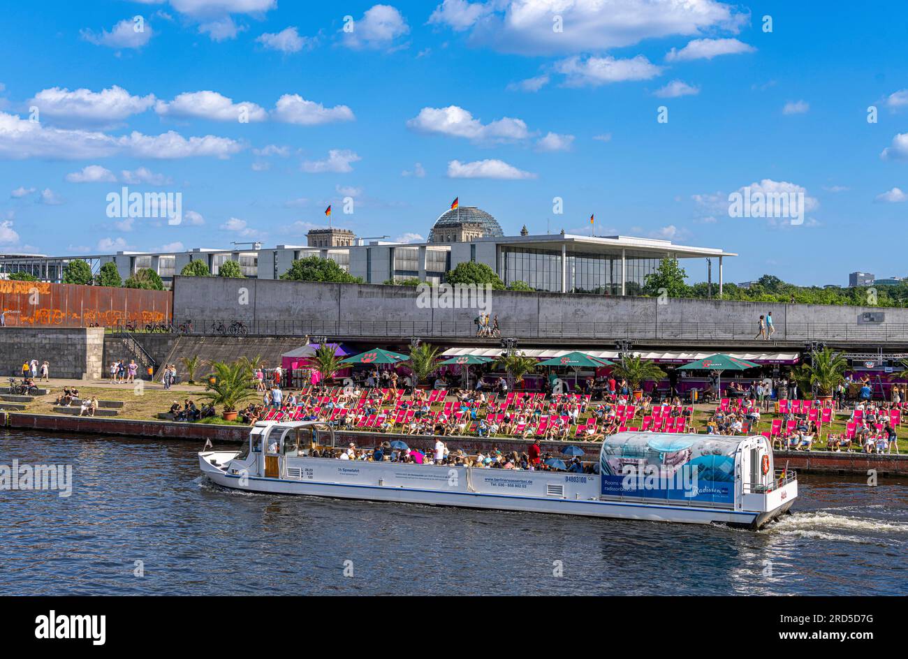 Capital Beach, beach bar, Berlin-Mitte, Germany Stock Photo - Alamy