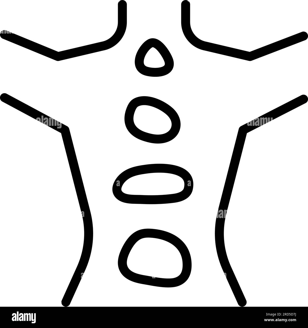 Lithotherapie icon. Reflexology. Linear vector illustration from ...