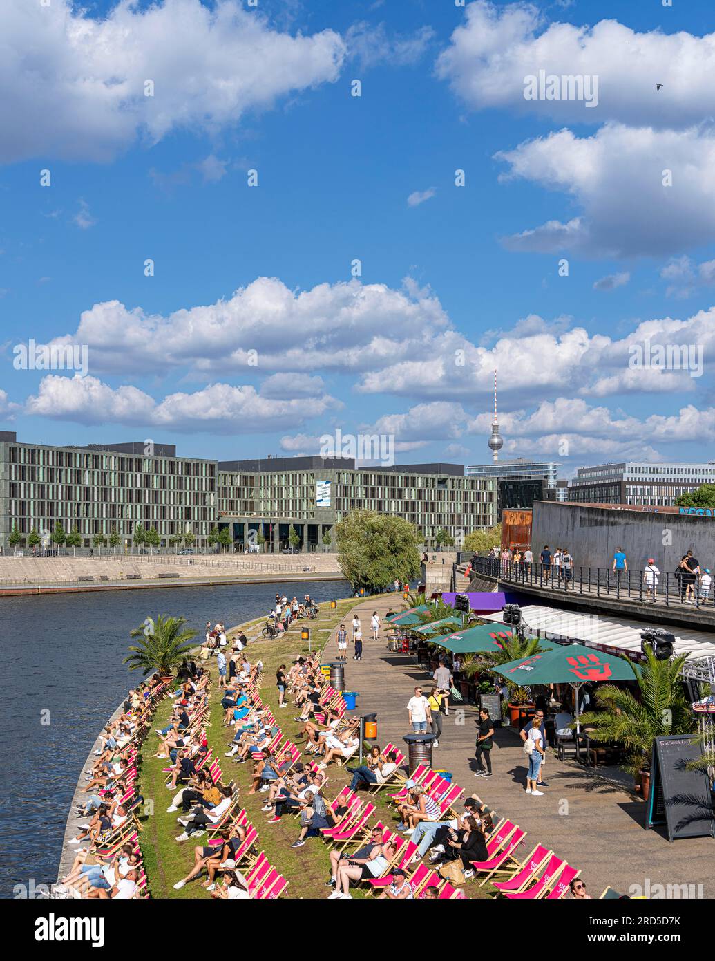 Capital Beach, beach bar, Berlin-Mitte, Germany Stock Photo - Alamy
