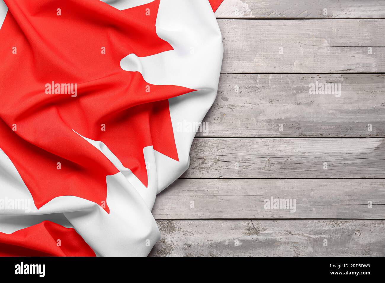 Flag of Canada on grey wooden background Stock Photo - Alamy