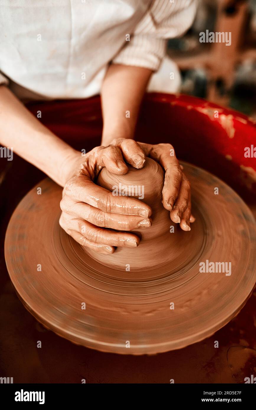 Creating things with my hands is what I love most. Cropped shot of an ...