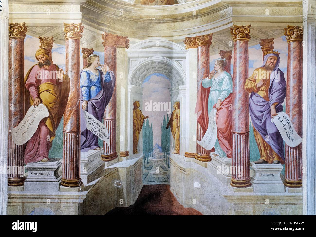 Frescoes in the Peace Room, Painter Sebastiano Taricco, Saletta ...