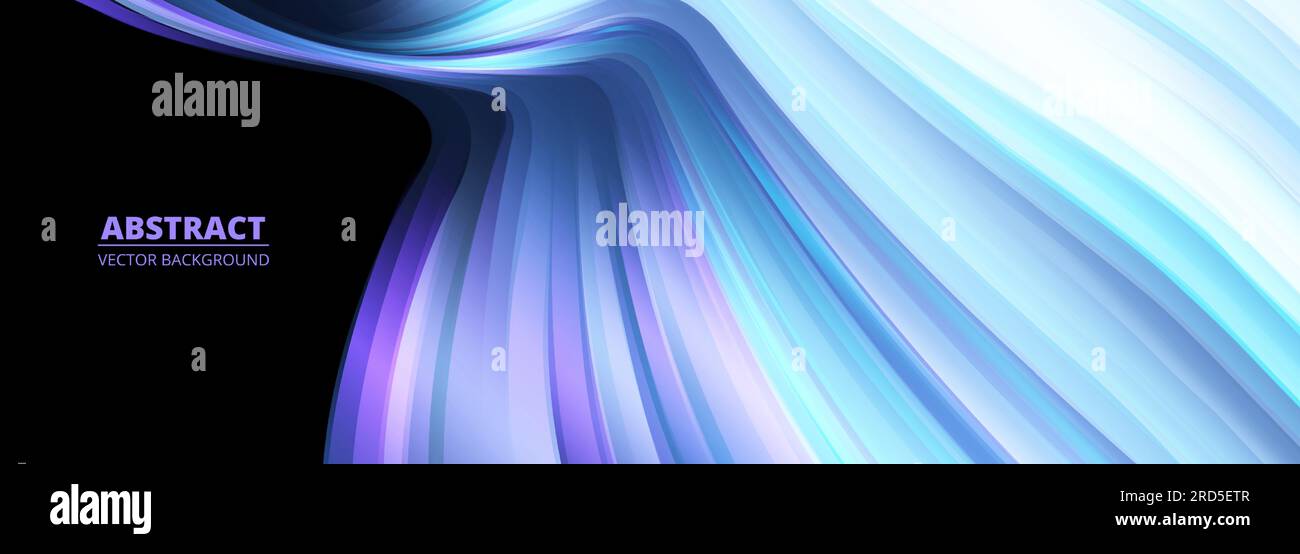 Vector modern abstract background with coloured wave lines Stock Vector Image & Art - Alamy