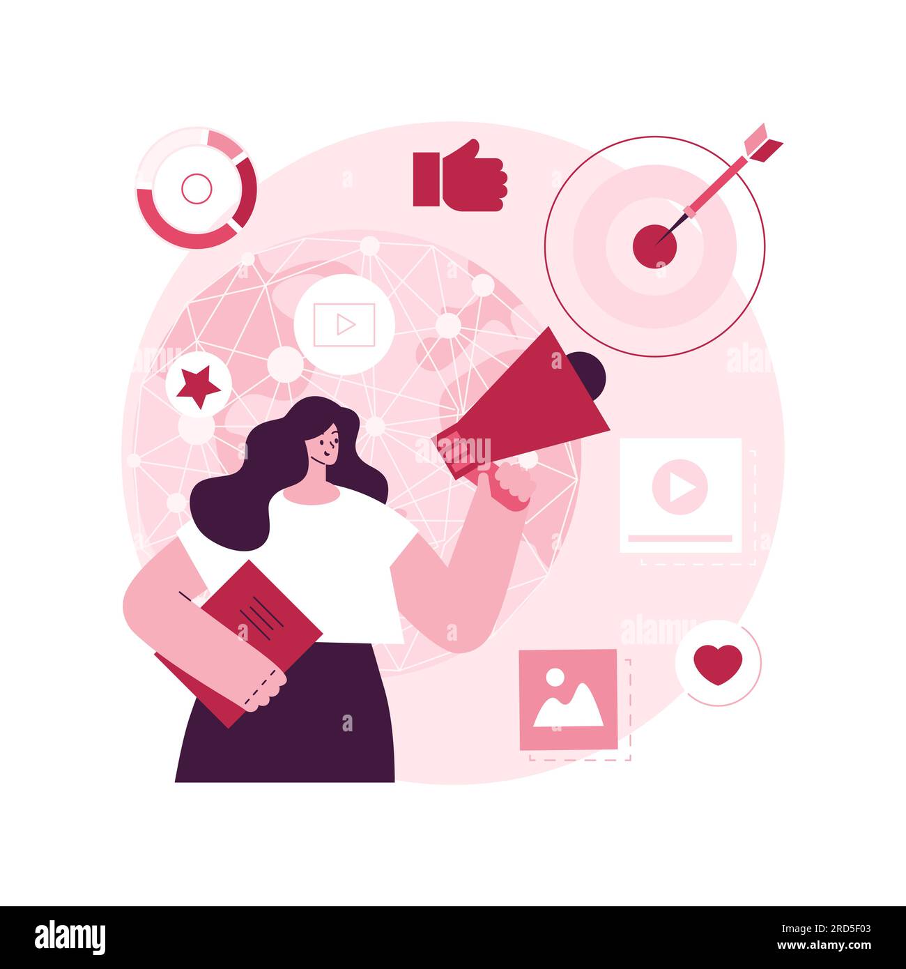Macromarketing abstract concept vector illustration. Social influence ...