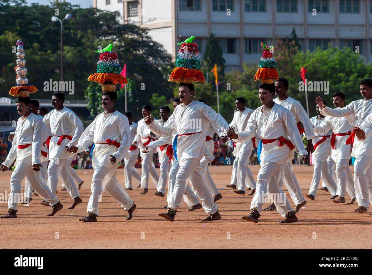 Karagattam Karagam dancers performing during Police Public sports ...