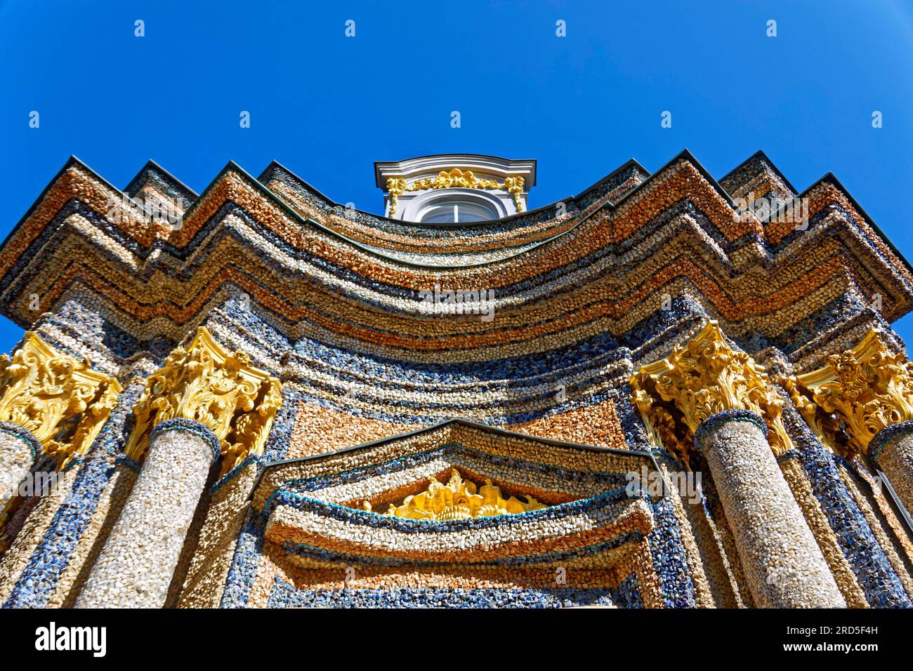 Temple of the Sun, facade, exterior walls, columns, ornate, colourful ...