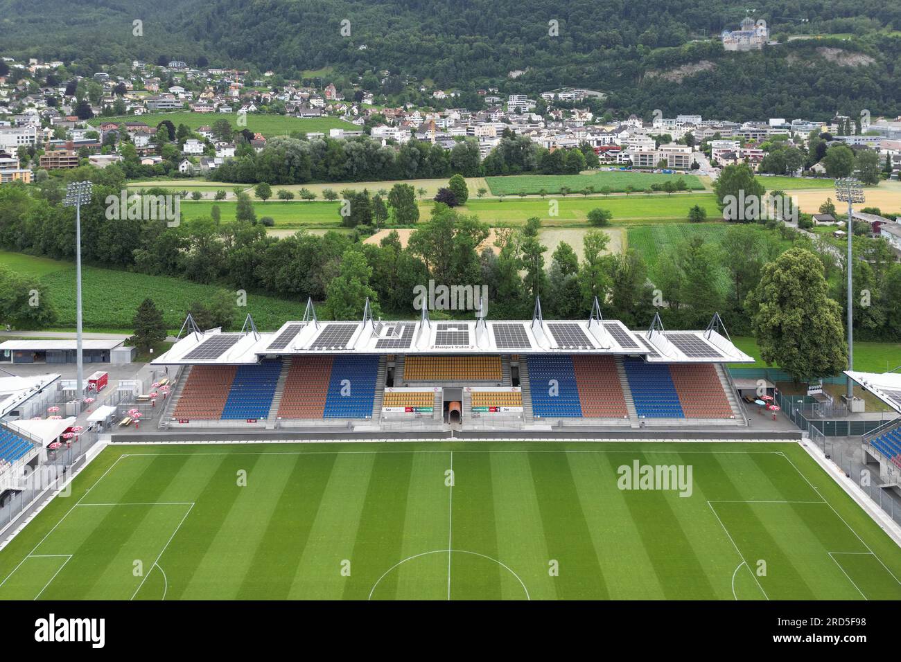 Rheinpark Stadium, FC Vaduz, Vaduz, Liechtenstein Stock Photo - Alamy