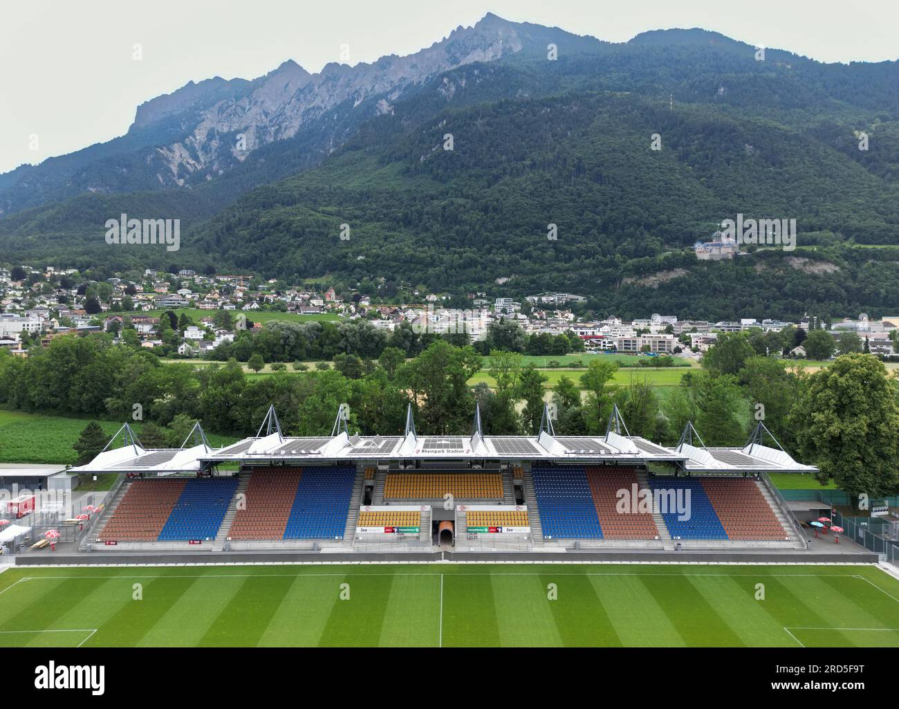 Rheinpark Stadium, FC Vaduz, Vaduz, Liechtenstein Stock Photo - Alamy