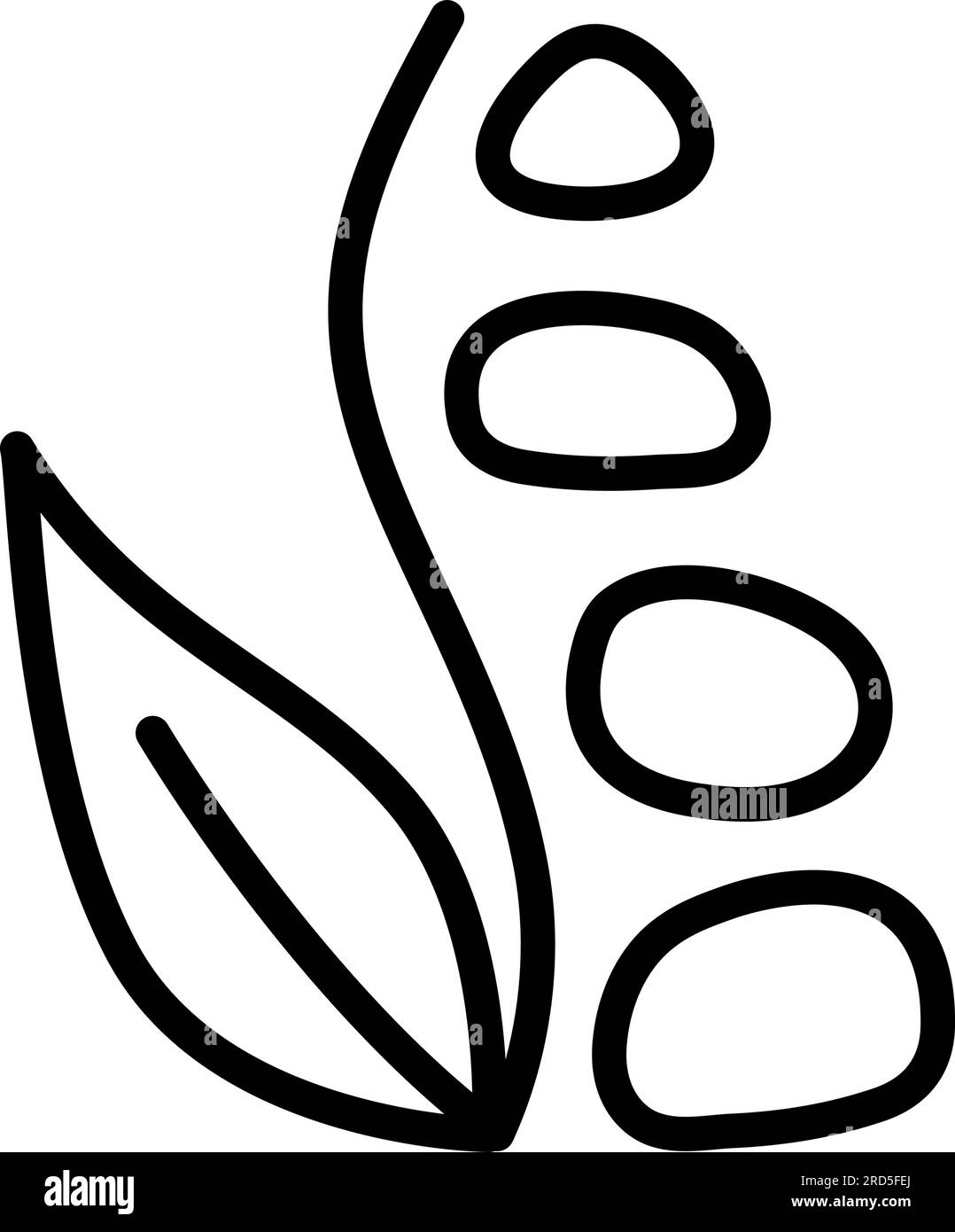 Lithotherapie icon. Reflexology. Linear vector illustration from ...