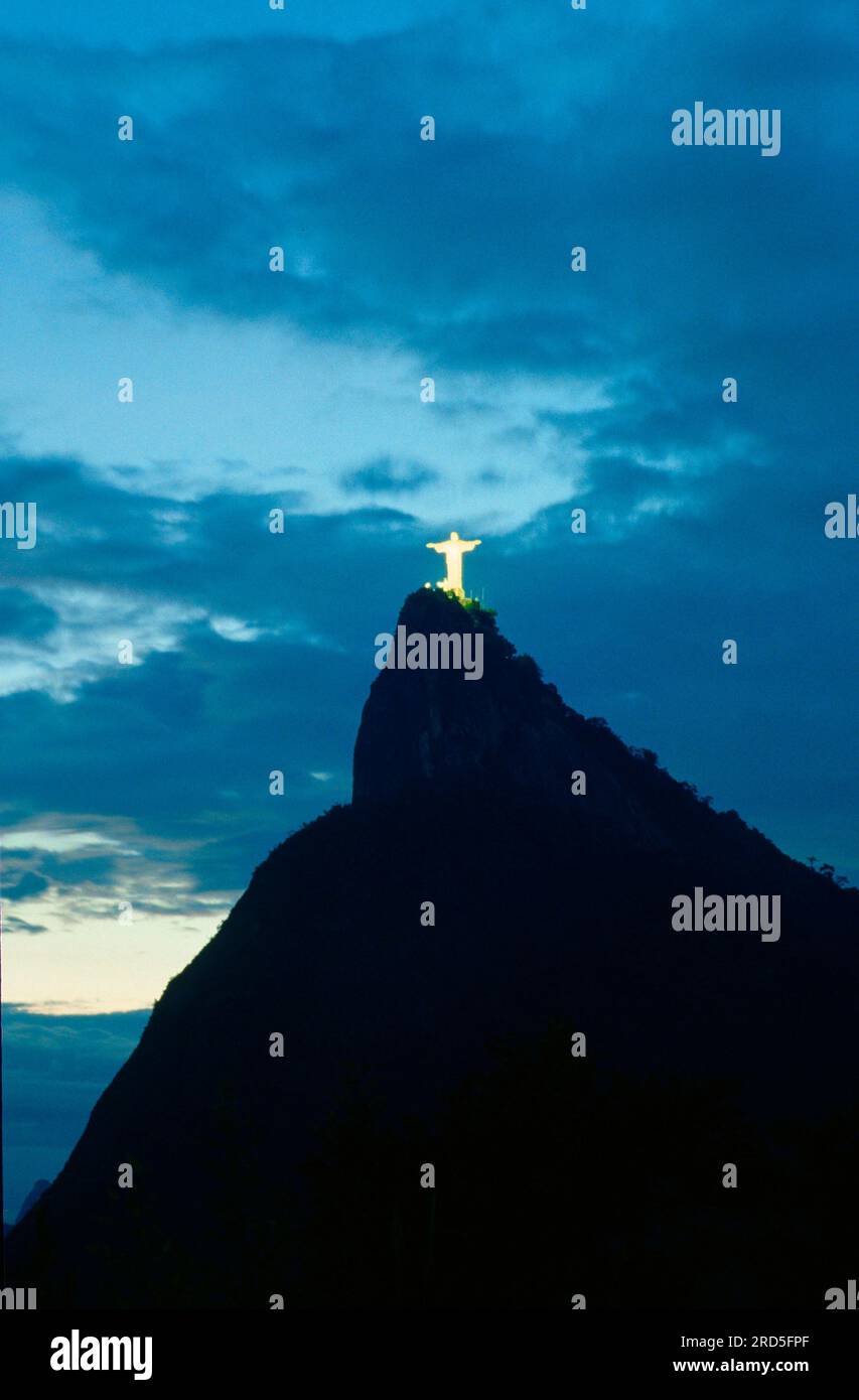 Christ statue, Corcovado, Rio de Janeiro, Brazil, South America Stock ...