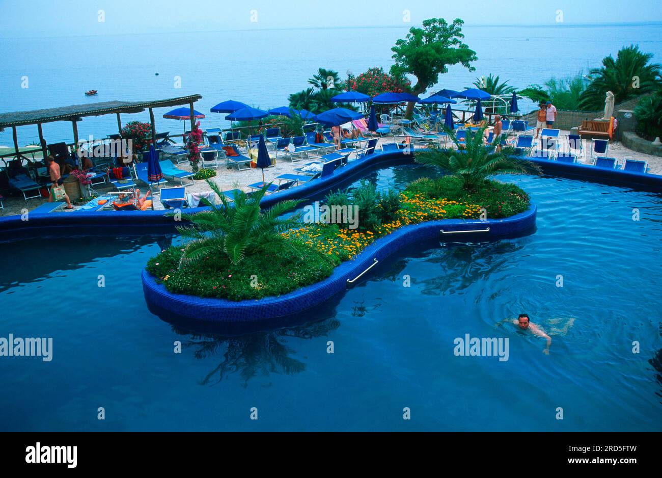 Aphrodite and Apollo thermal pools, Sant Angelo, Ischia, Gulf of Naples ...