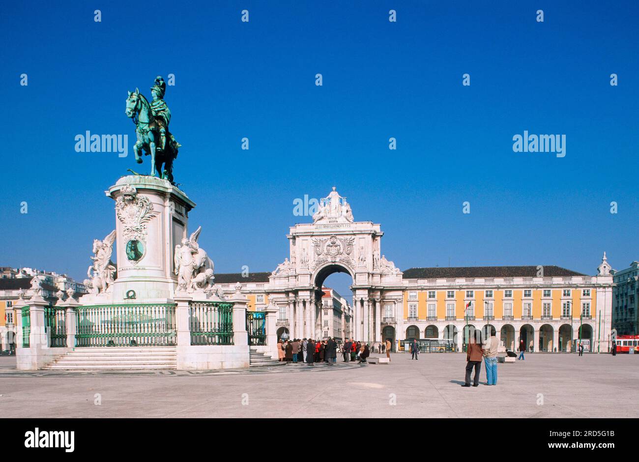 King Jose, Arc de Triomphe, Praca do Comercia, Lisbon, Portugal, City ...