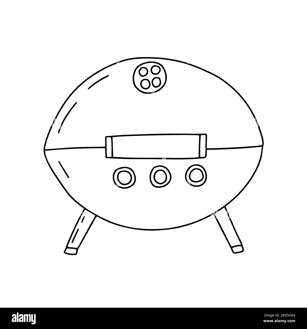 Mini bbq Black and White Stock Photos & Images - Alamy