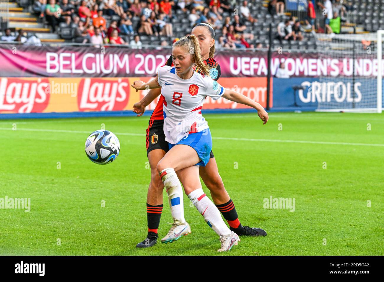 Leuven, Belgium. 18th July, 2023. Robine Lacroix (8) of The Netherlands pictured during a female ...