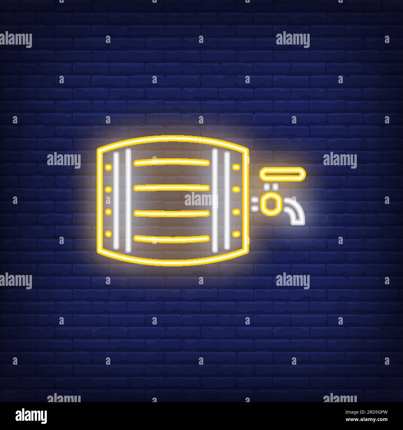 Beer barrel neon sign Stock Vector Image & Art - Alamy