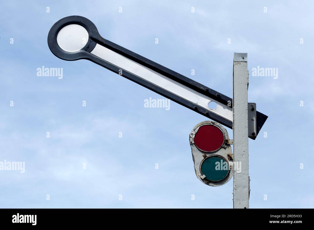 Railway signal mast, Germany Stock Photo - Alamy