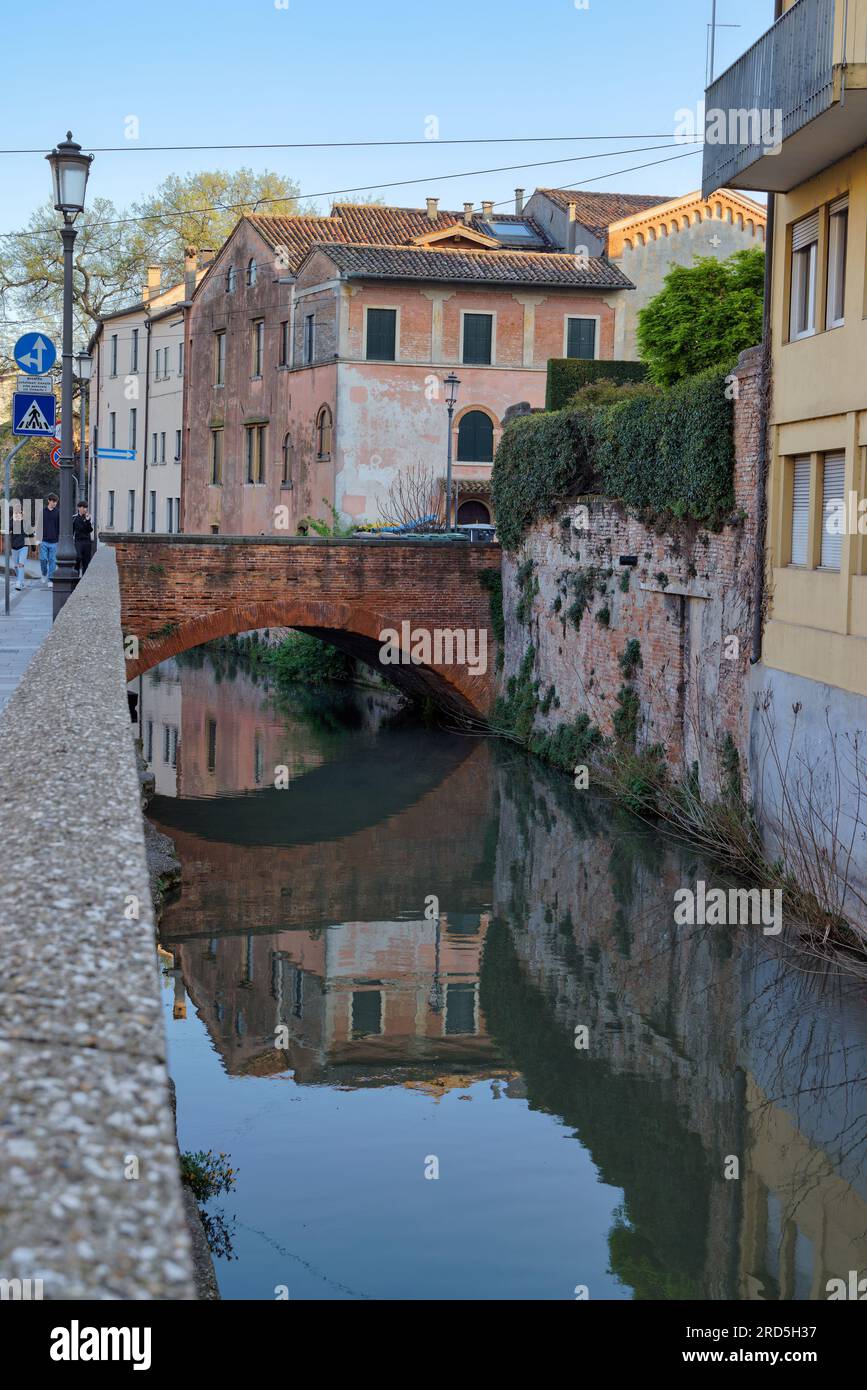 Medieval channel in Padua Italy Stock Photo - Alamy
