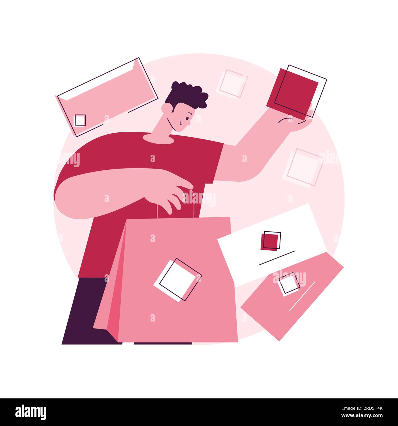 Brand identity abstract concept vector illustration. Business card ...