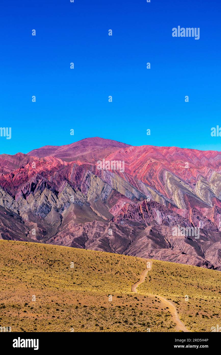 Cerro de 14 colores, Mountains of 14 Colours, Andes, altitude 4350m ...