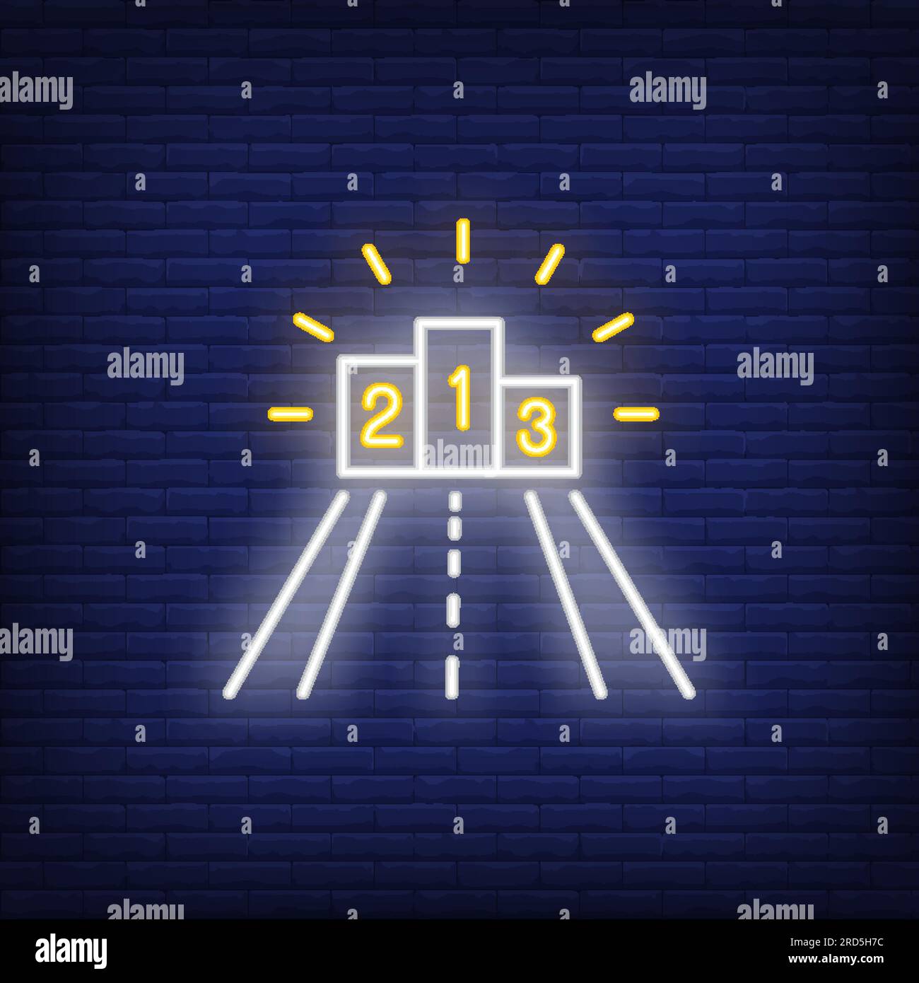 Prize podium neon icon Stock Vector Image & Art - Alamy