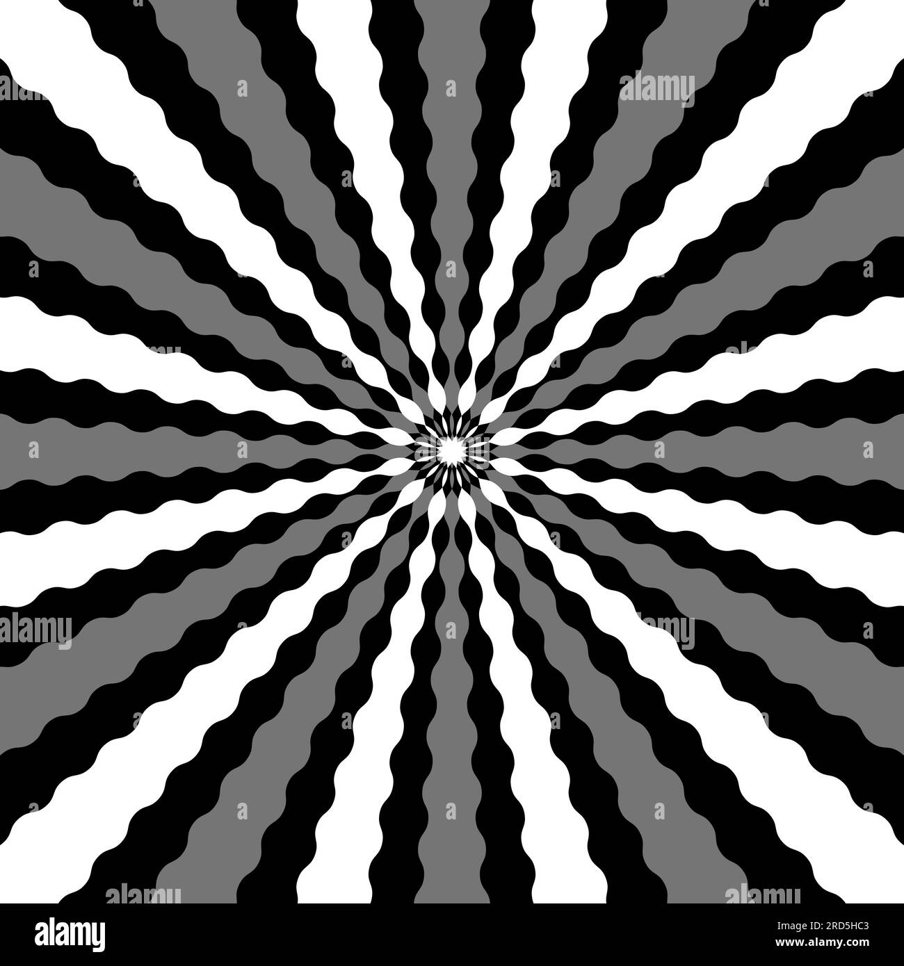 Black and White Rays Retro Comic Poster. Retro sunburst vector ...