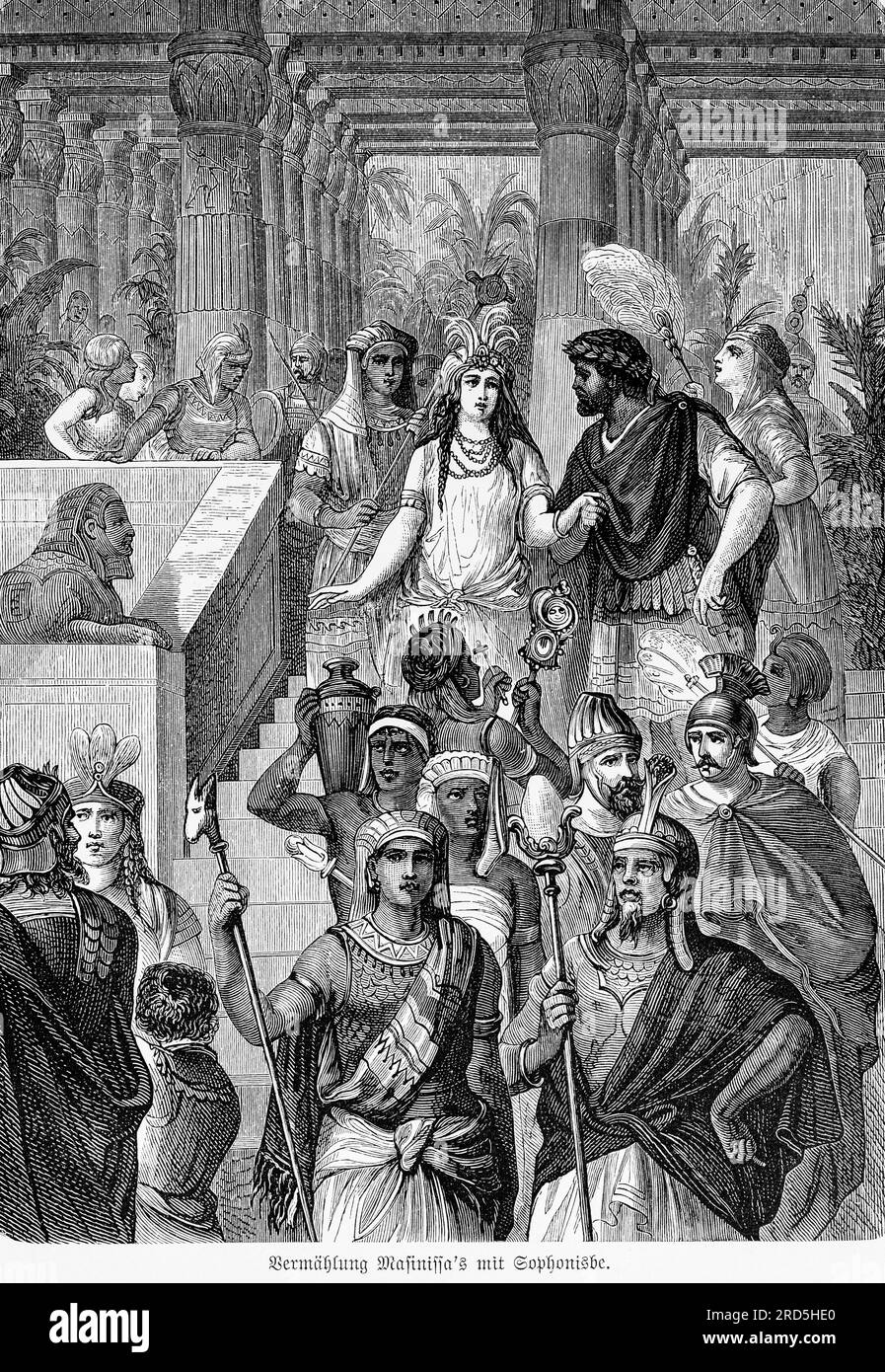 Marriage of Masinissa to Sophonisbe, ancient Carthage, Rome, Masinissa ...